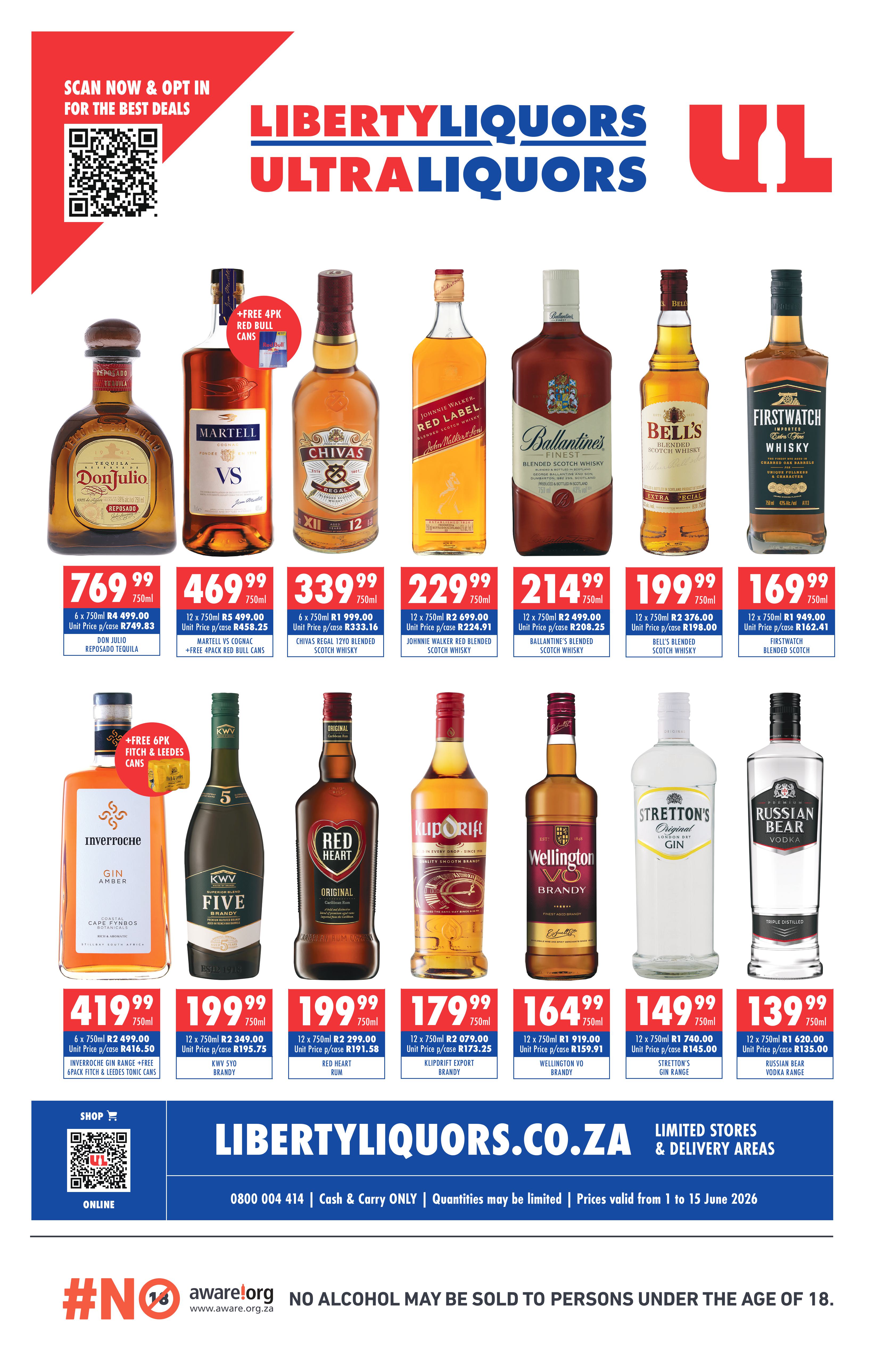 Nationwide Alcohol Specials | Ultra Liquors
